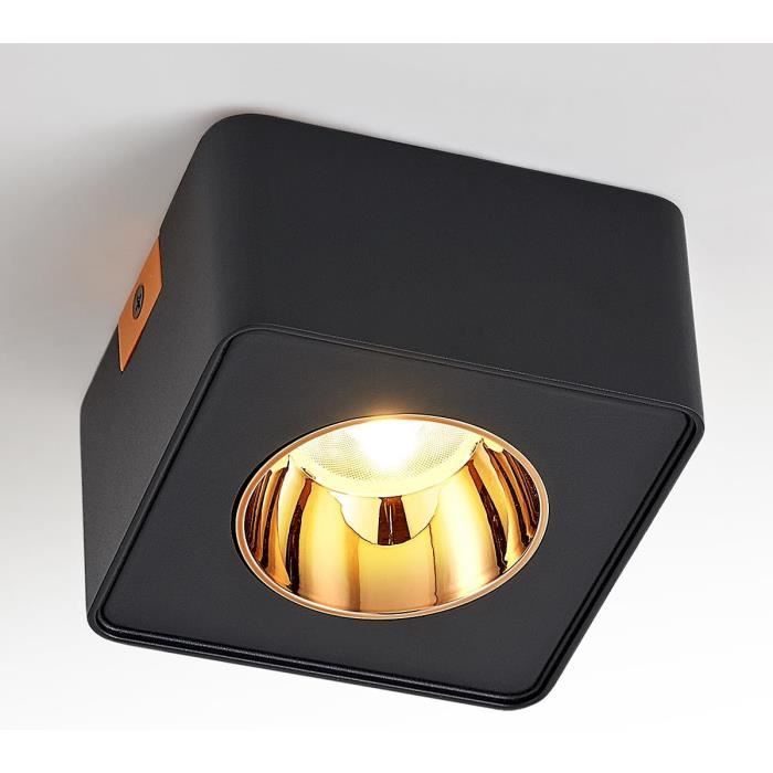 12W Led Ultra-Mince Spots Muraux Spots De Plafond Applique Murale Noir ...