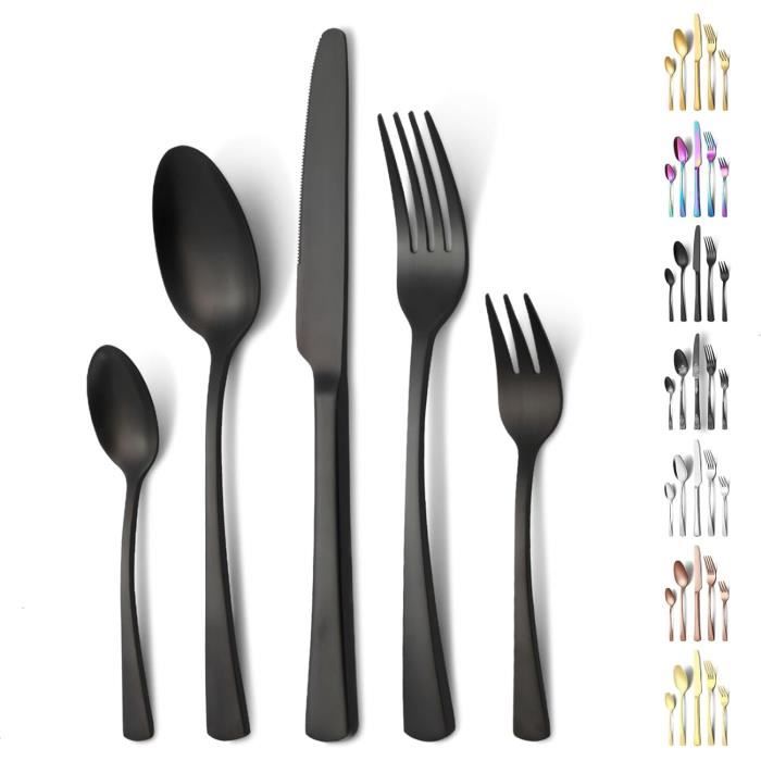 30 Pieces Set De Couverts De Table, Ensemble De Couverts En Acier ...