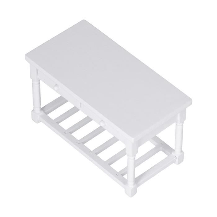 ROM Table de cuisine de maison de poupée 1:12 en bois - 11x6.5x5.5cm ...