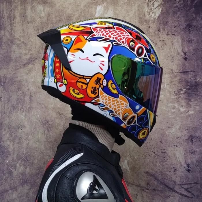 Casque de moto - A3 - Certifié DOT - Double objectif - Tout-terrain ...