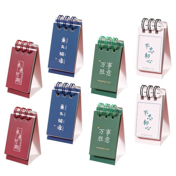 8 pcs Délicats Pratique pratique Calendriers Creative Desktop pour la ...