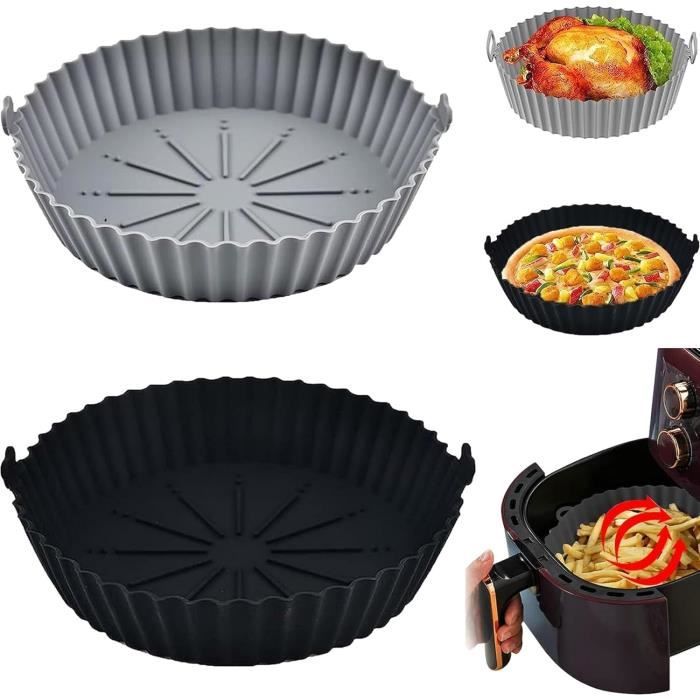 Panier Friteuse En Silicone, Pot En Silicone Air Fryer, Réutilisable ...