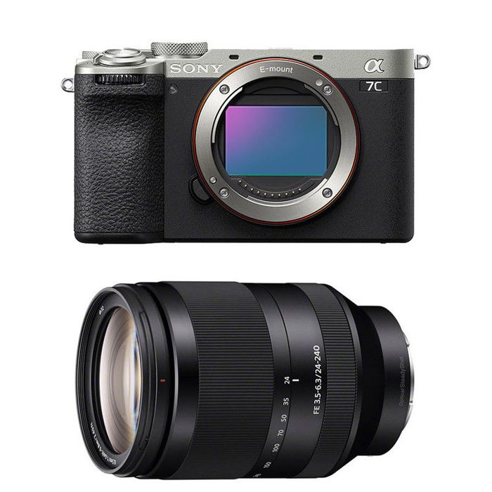 Hybride Sony appareil photo hybride alpha 7c II silver + fe 24-240 ...