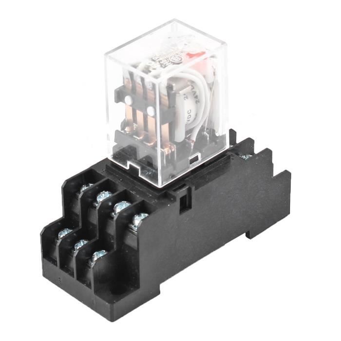 RELAIS ELECTRONIQUE DC 24V Bobine Volt 4PDT 14 Broches Terminal Relais ...
