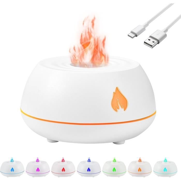 Judavry Diffuseur D'Arômes avec Effet Flamme, Taille de Brume Réglable ...