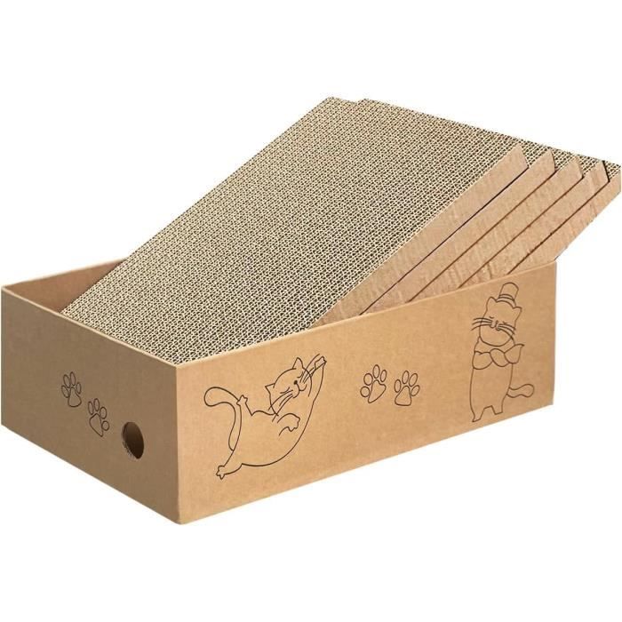 Lot De 5 Grattoirs En 1 Pour Chat Avec Boîte Pour Chats D'Intérieur ...