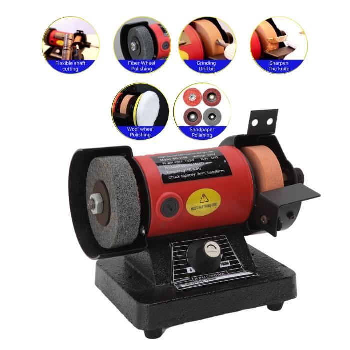 Meuleuse d'établi Meuleuse de banc Mini polisseuse de banc électrique à ...