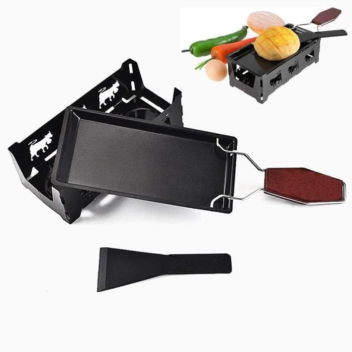 Rouge Raclette à fromage en métal antiarina portable, four à fromage au ...