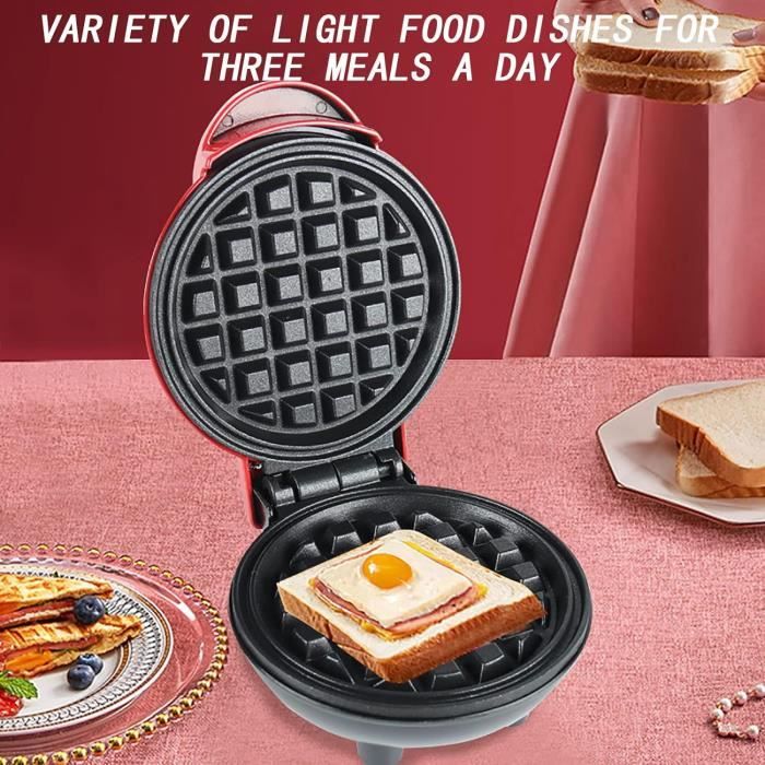 Mini Gaufrier, Gaufriers Ronds Avec Plaque De Cuisson Antiadhésive ...
