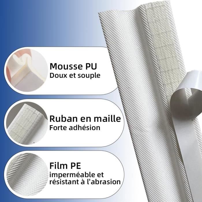 Joint de Fenêtre Multifonctionnel - Boudin de Porte - 3M - Blanc ...