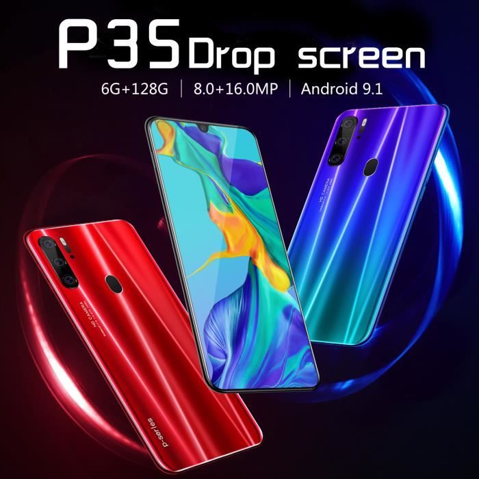 P-serles P35 PRO Smartphone (6G + 128G) Faciale Empreinte digitale ...