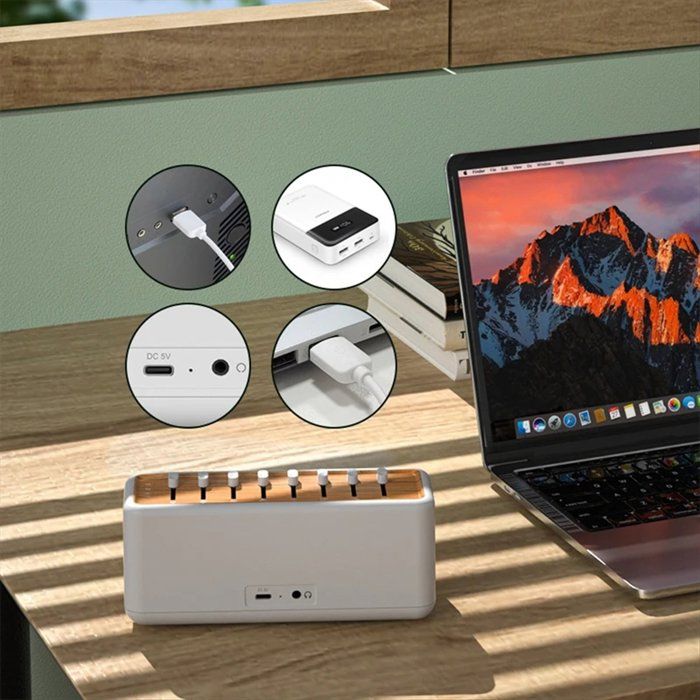 Enceinte Bluetooth Sans Fil, Son Naturel, Boîte à Musique, pour ...