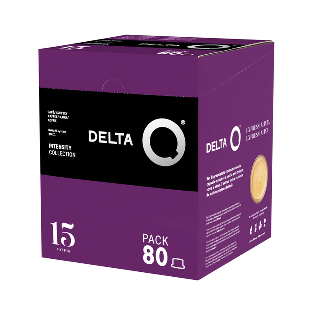 Delta Q mythiQ N°15 Pack 80 Capsules | Compatible uniquement Machines ...