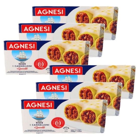 Agnesi - Lot 6x Cannelloni n°85 - Boîte 250g - Cdiscount Au quotidien