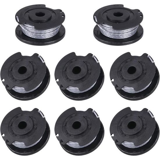 Lot de 8 bobines de fil de rechange pour débroussailleuse, 0,2 cm, 4,9 m F016800385, compatibles ...