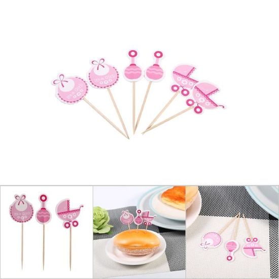 Lot de 18 Toppers Cupcakes Cute Fille - GOTOTOP - Décoration ...