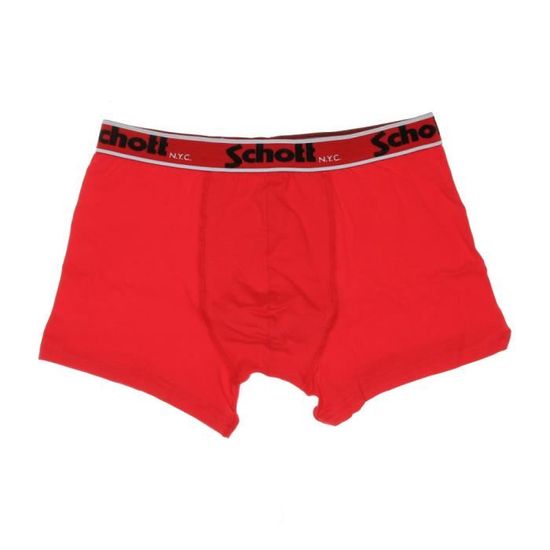 Boxer Rouge Homme Schott Joe Red - Cdiscount Prêt-à-Porter