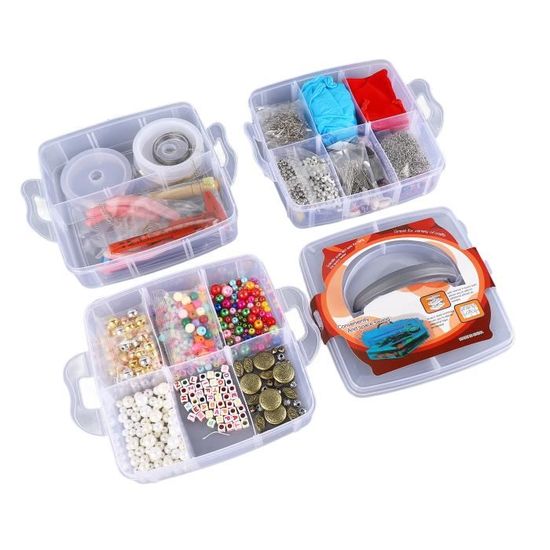 TMISHION Kit de fabrication de bracelets en perles - Coffret de bijoux ...