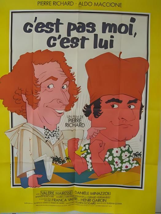 Affiche Originale de Cinéma - C'est pas moi, c'est lui - 1980 - Pierre Richard - Aldo maccione ...