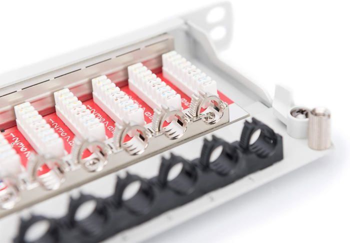 Panneau de Bras (Patch Panel) - 19 Pouces - Cat-6A - 24 Ports RJ45 ...
