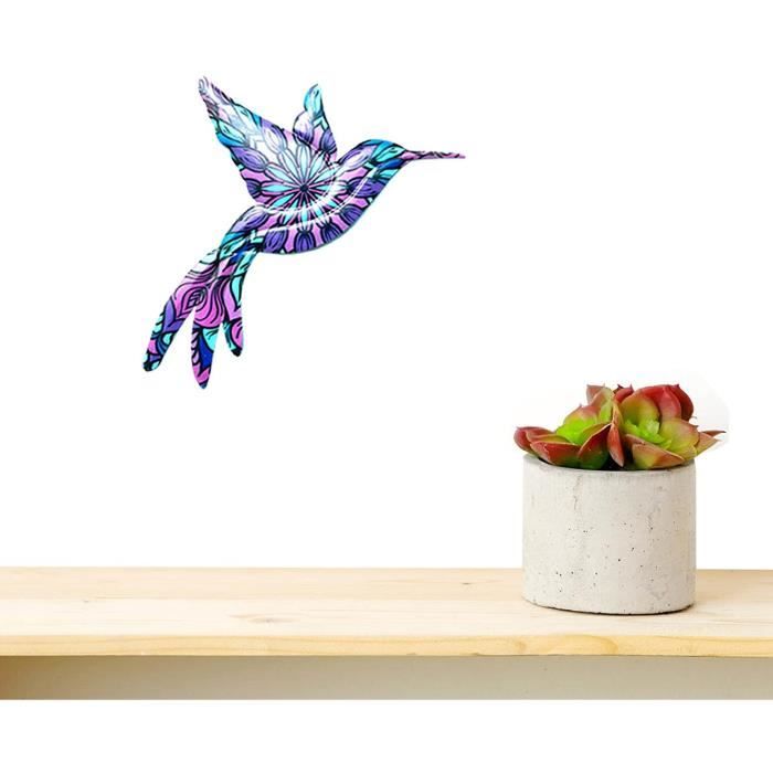 Décoration Murale en métal Colibri - Art Mural extérieur en métal ...
