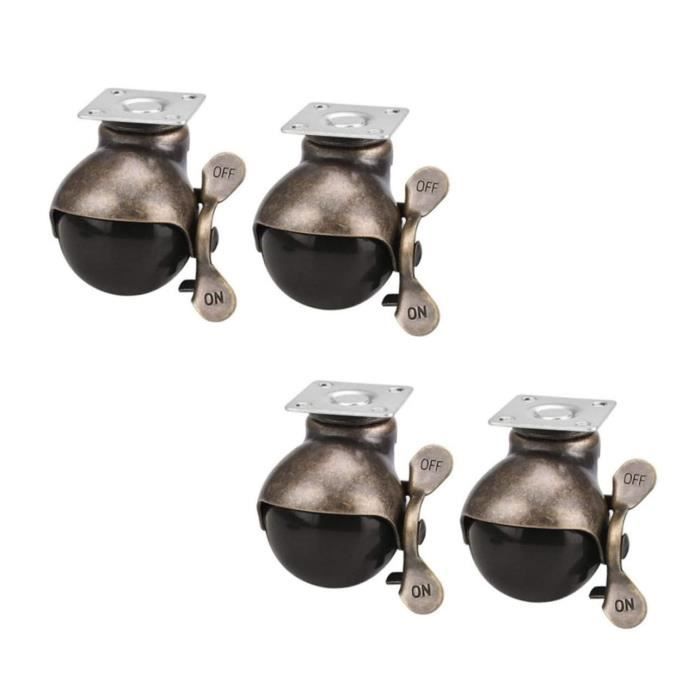 Roues De Chaise De Bureau, 4 Pièces Meubles Globe Roue Roulement De ...