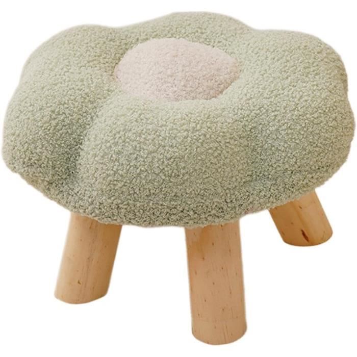 Repose-Pieds Repose-Pieds Avec Pied En Bois Pouf Polyvalent Forme De ...
