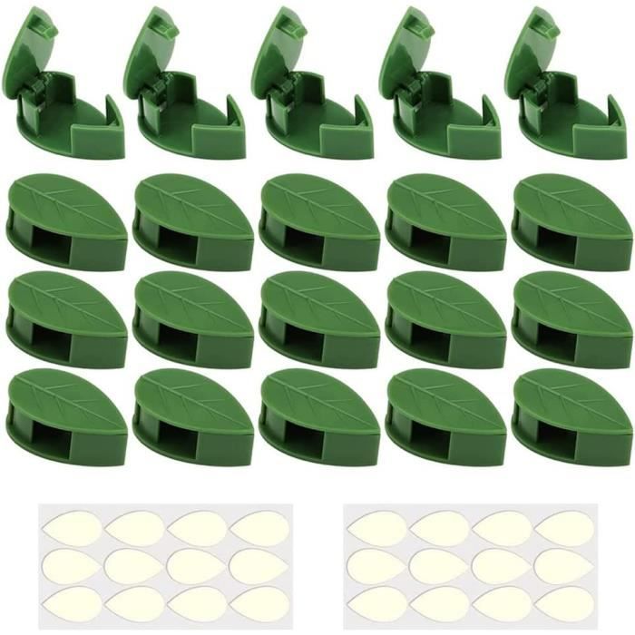 Clip mural pour plantes grimpantes, 20 clips de fixation murale pour ...