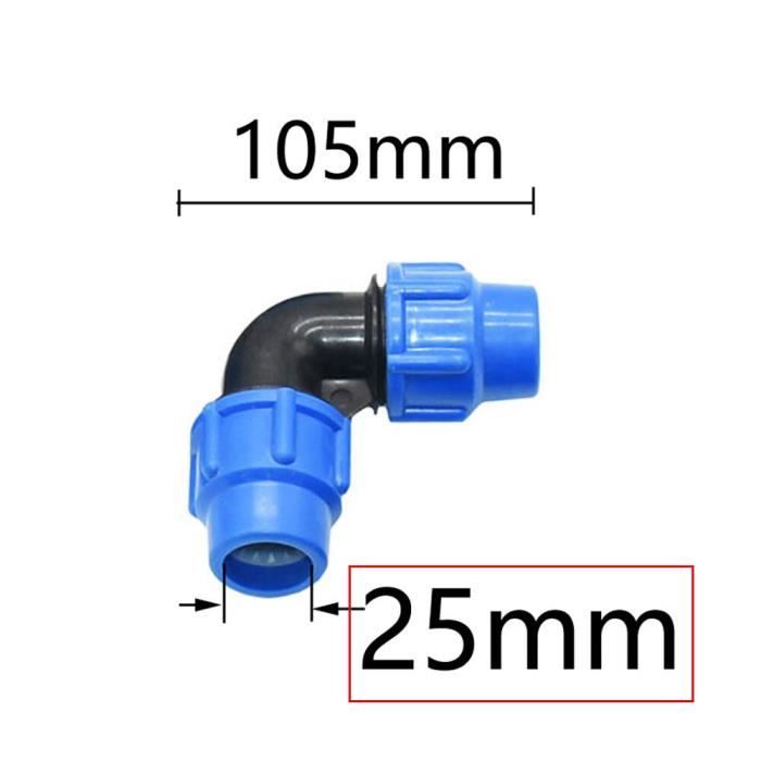 Raccord arrosage,Raccord rapide pour tuyaux en plastique PE,coude à 90 ...