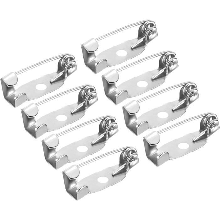 100Pcs Trombone Sécurité Barre Épingles 15Mm Trombone Broche Fermoir ...