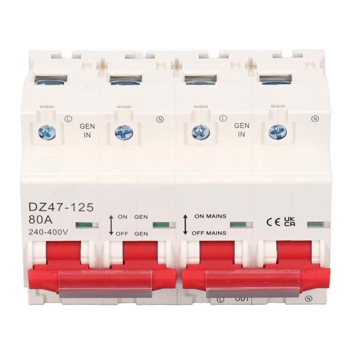 Disjoncteur Miniature - CIKONIELF - Dual Power Transfer Switch - PA66 Ignifuge - 2P+2P AC ...