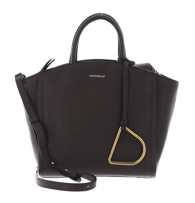 COCCINELLE Sac à main brun foncé en cuir pour femme - Narcisse Handbag ...