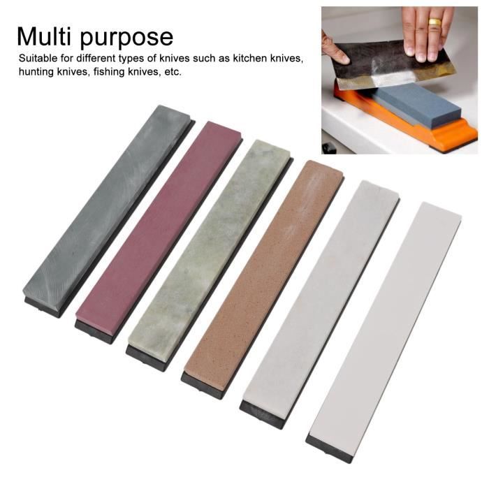Pierre à aiguiser les couteaux Ensemble de Pierres à Aiguiser en Matériau Premium, Affteur de ...