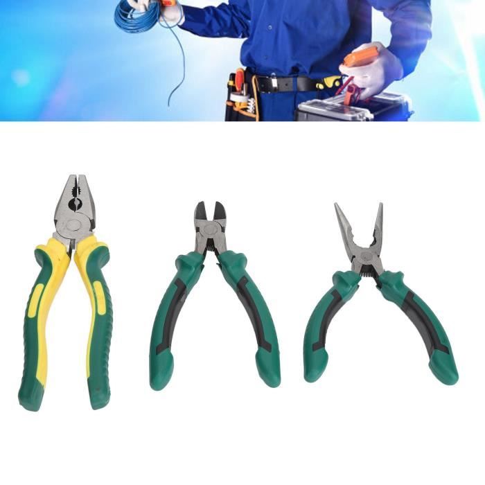 SAL jeu de pinces Ensemble de 3 Pinces, Pince Coupante Diagonale de 6 ...