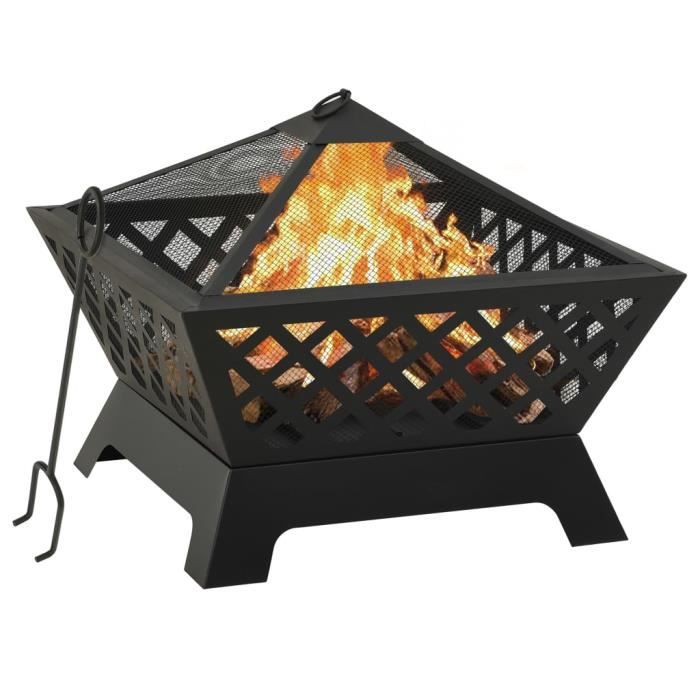 HENGL Foyer avec tisonnier 64 cm XXL Acier 9426752229635 - Cdiscount ...
