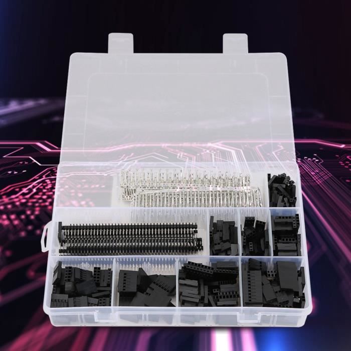 GOTOTOP Connecteur femelle électronique 1450PCs 2.54mm Connecteur ...