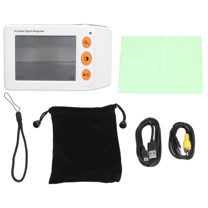Loupe numérique vidéo portable HURRISE - Zoom 2X-25X - Sortie AV - 8 ...