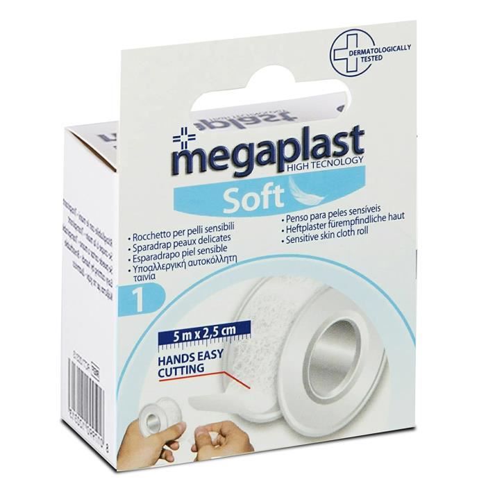 Paquet de 1 rouleau de sparadrap pour peaux sensibles et délicates ...