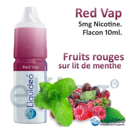 E liquide RED VAP- 5mg (dose faible) – flacon de 10ml - LIQUIDEO ...