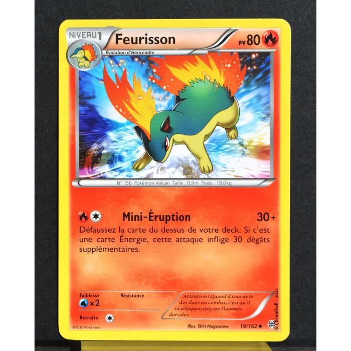 Carte Pokémon 19-162 Feurisson XY08 - Impulsion Turbo NEUF FR ...