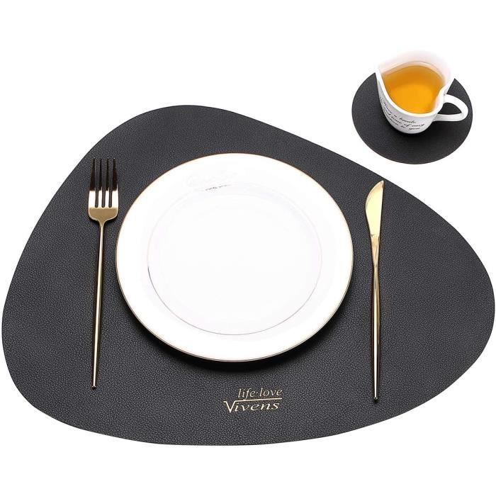 Set De Table 43 * 34 Cm, Sets De Table Et Sous-Verres En Cuir Pu ...