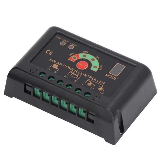 YOSOO régulateur de batterie solaire Contrôleur de charge solaire 15A régulateur de charge de ...
