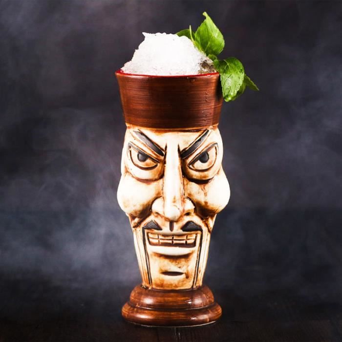 BOL,E--Mug Tiki en porcelaine créative, en céramique, pour Cocktail ...
