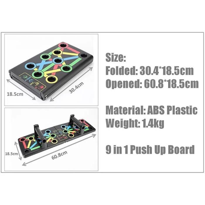 Appareil abdo,Planche de traction pliable multifonction 9 en 1,supports ...