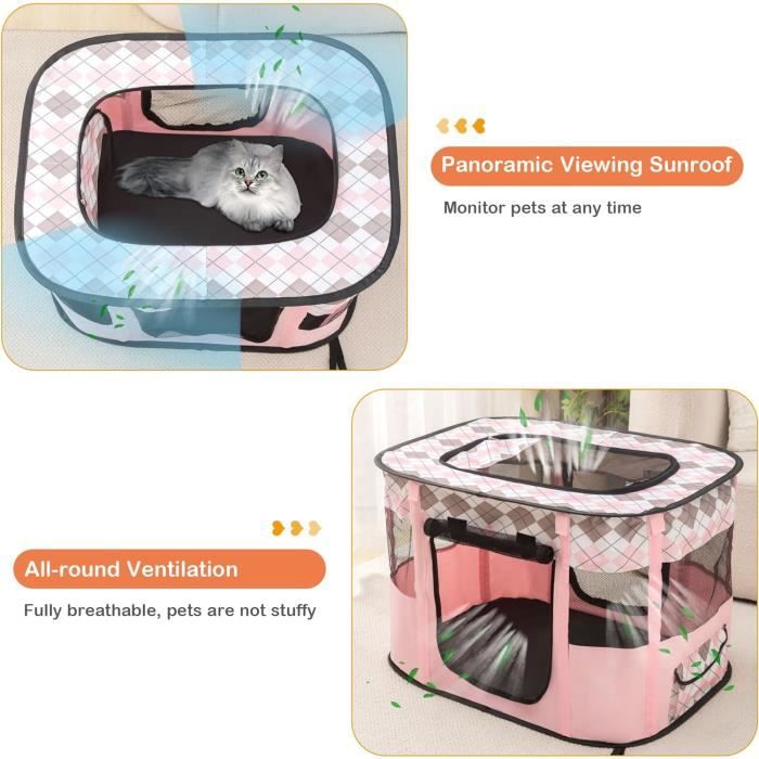 Pliable Souple Grand Parc Chien Parc À Chiot Enclos Pour Chiens Chats ...