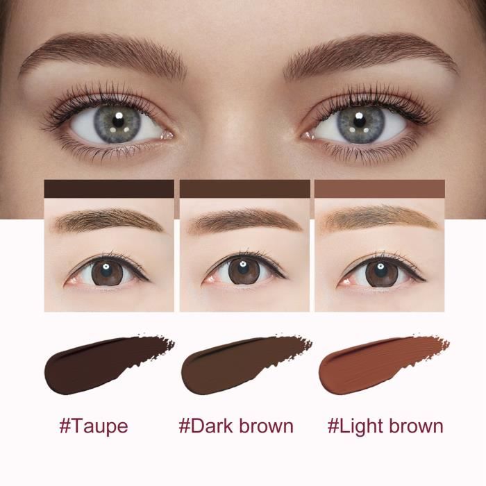 Ensemble de crème pour les sourcils - ZERODIS - LC044 - Pinceau à angle ...