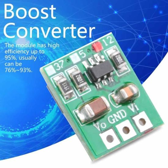 HURRISE Boost Module Mini DC-DC Boost Converter Board Voltage Step up ...