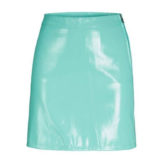 Mini jupe en simili cuir femme JJXX Rowe - aruba blue - M Aruba blue ...