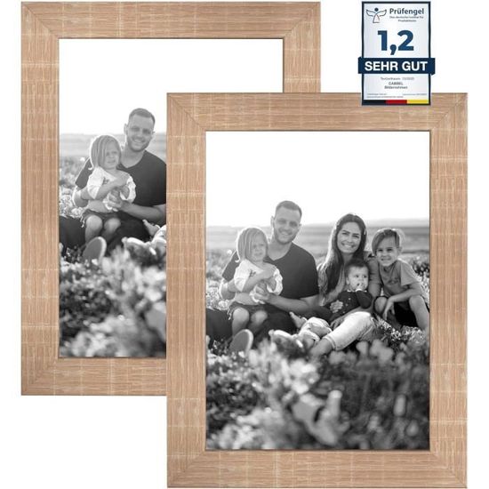Lot De 2 Cadres Photo 18X24 Cm, En Bois Mdf Solide, Verre Plexiglas ...
