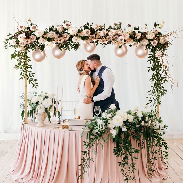 Arche de Table Extensible Or, Tige Décorative de Table avec Pinces ...